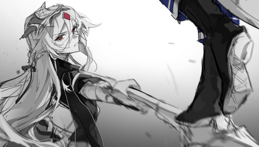 Safebooru - 2girls aiming aiming at viewer chinese commentary ...