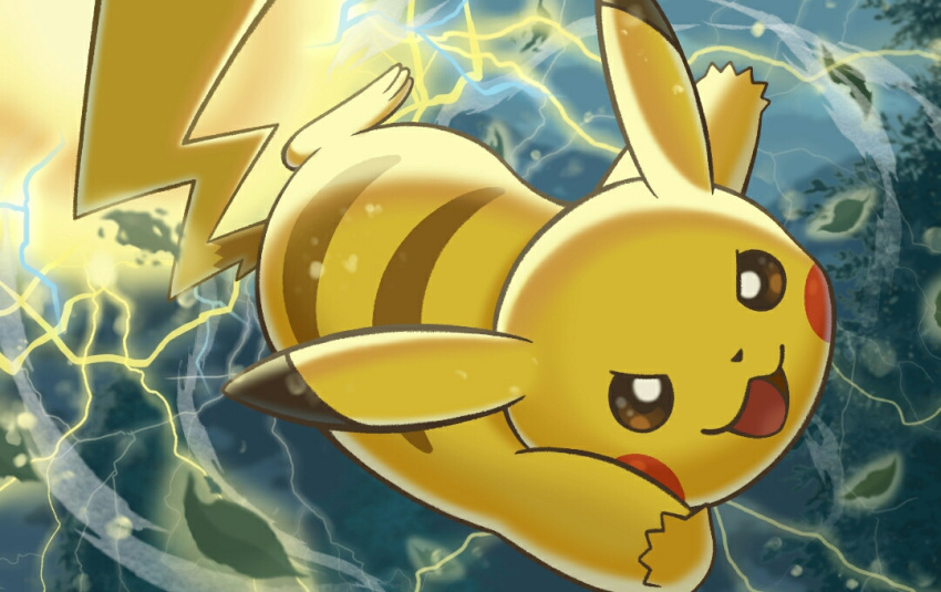 Safebooru - animal focus bright pupils brown eyes commentary electricity leaf matsuba moco open ...