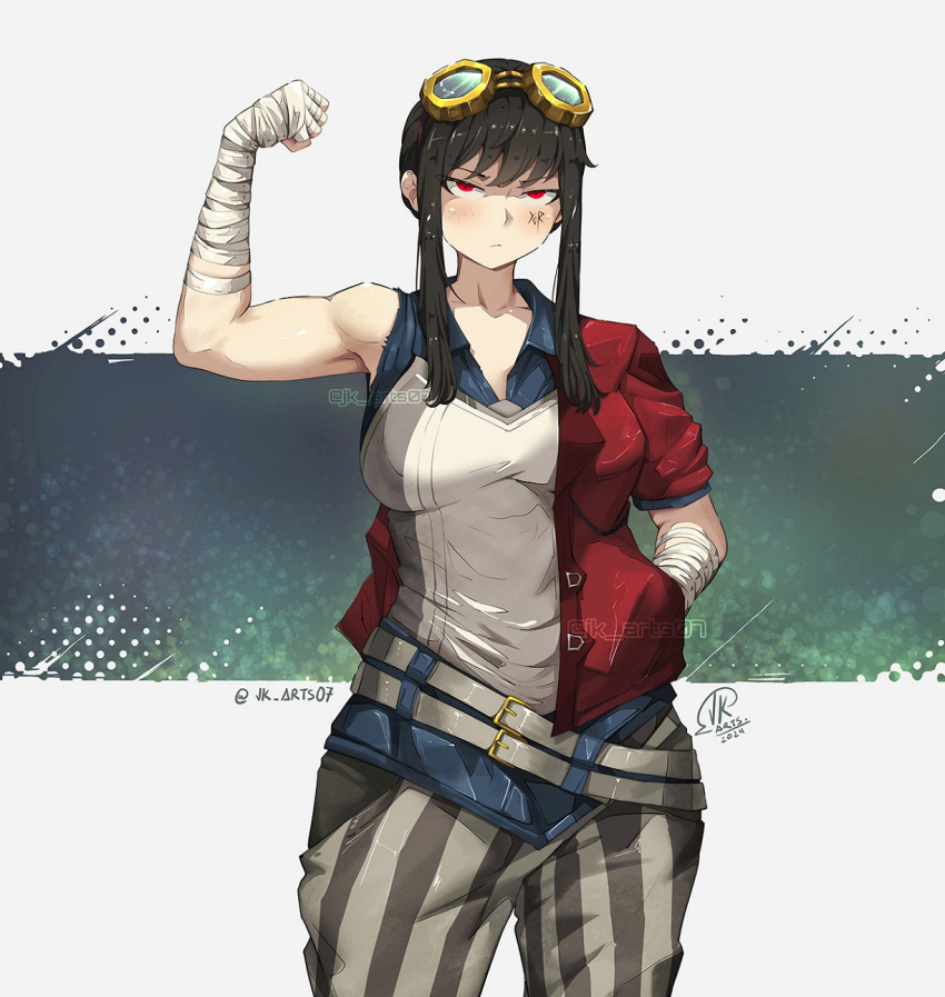 Safebooru - 1girl arcane: league of legends arcane vi bandaged arm ...