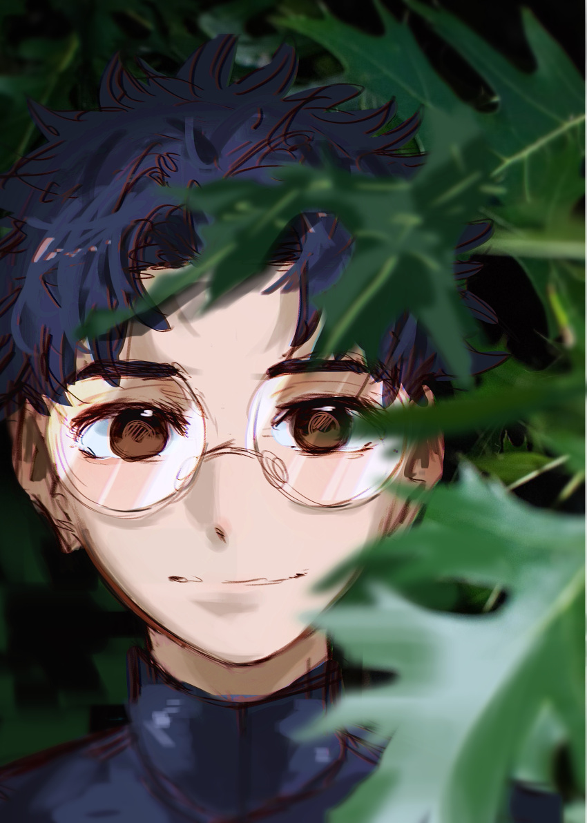 Safebooru - 1boy absurdres baku mbu black hair brown eyes dandadan ...