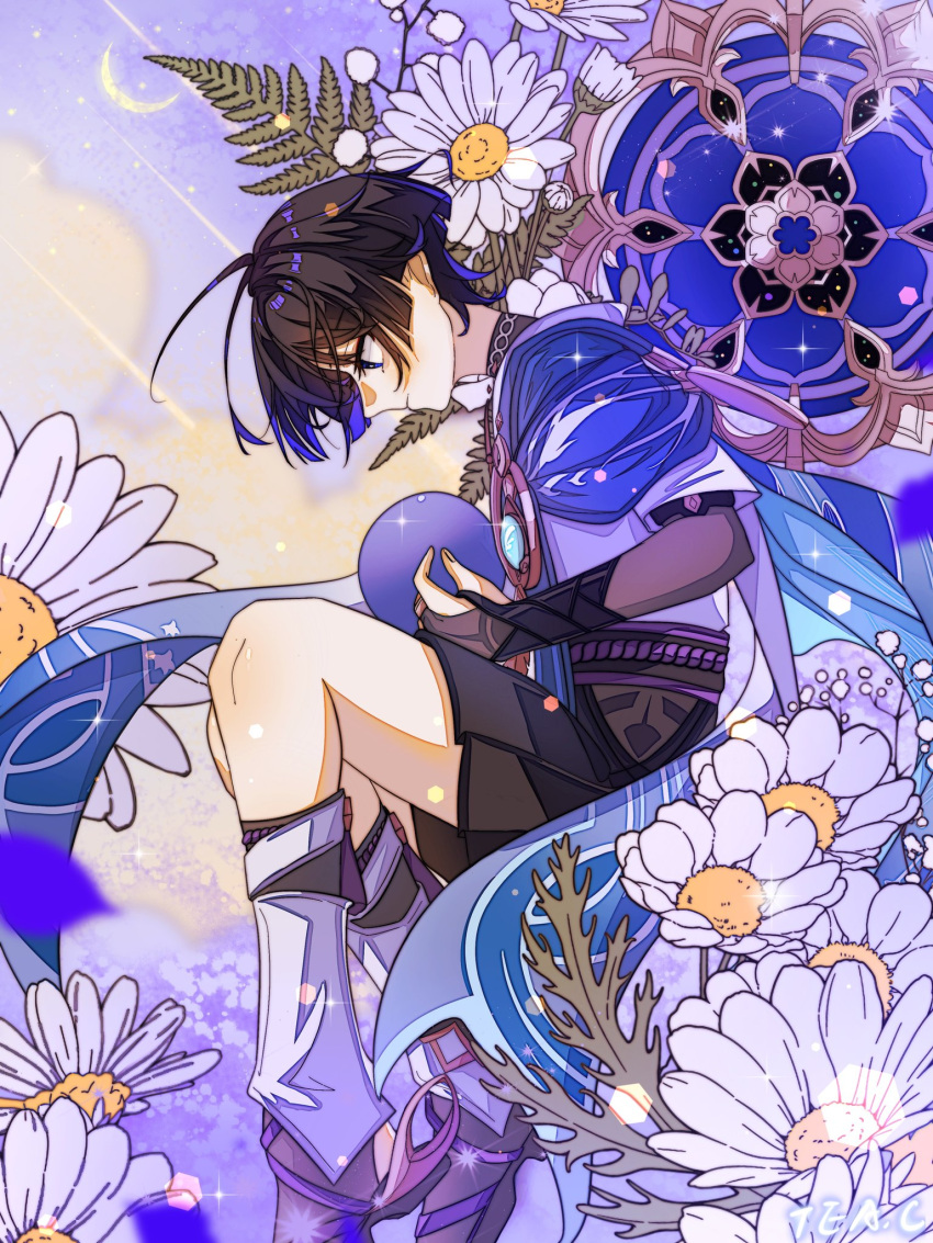 Safebooru - 1boy anemo symbol (genshin impact) armor belt black belt ...