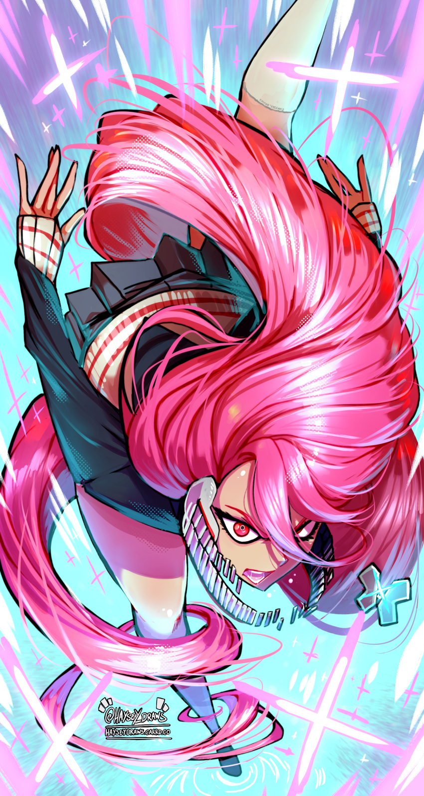 Safebooru - 1girl absurdly long hair absurdres acrobatic silky ...