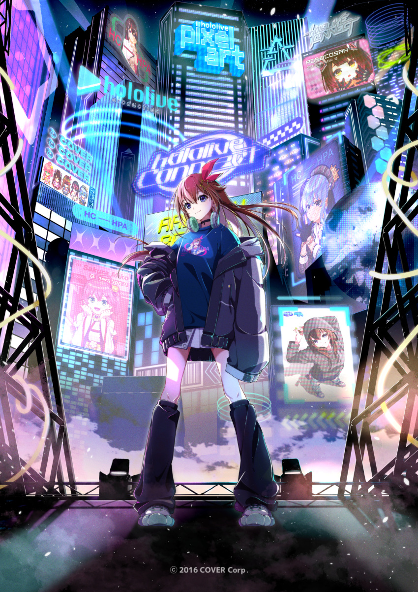 Safebooru - 0th generation (hololive) 1girl azki (hololive) black ...