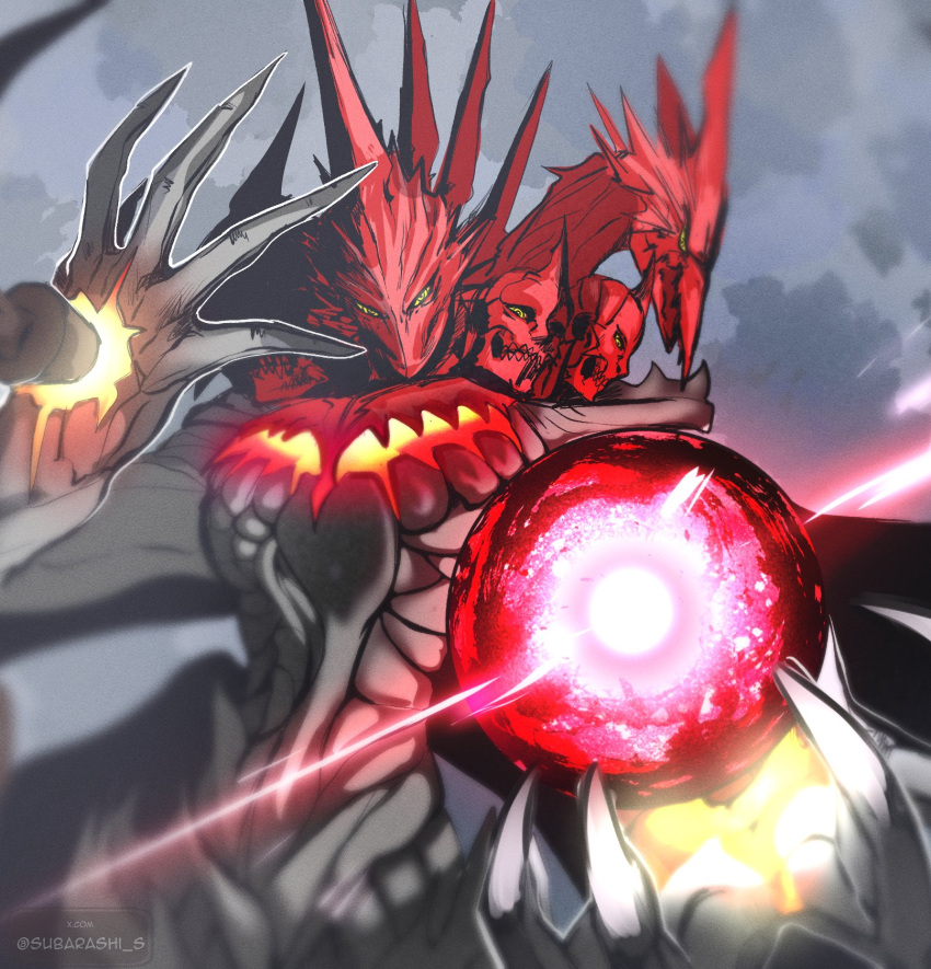 Safebooru - armor artist name black armor broken clouds cloudy sky ...