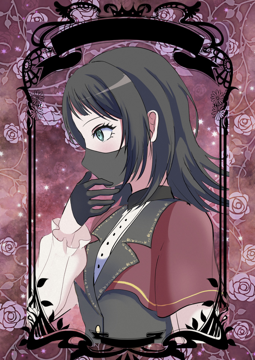 Safebooru - 1girl absurdres bang dream! bang dream! it's mygo!!!!! black gloves black hair black ...