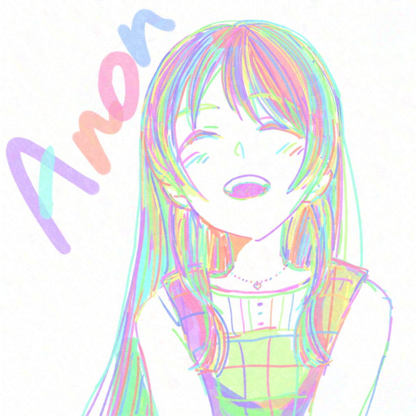 Safebooru - 1girl adversarial noise akou (auchi 6) bang dream! bang dream! it's mygo!!!!! blush ...