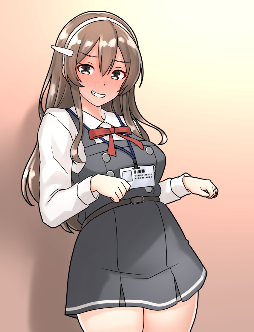 Safebooru - 1girl absurdres ashigara (kancolle) belt black belt black ...