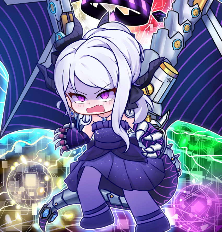 Safebooru - 1girl blue archive chibi demon girl demon horns derivative ...