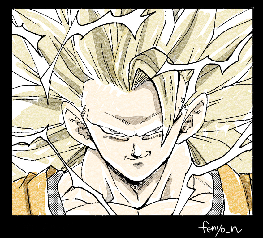 Safebooru - 1boy aura blonde hair close-up dragon ball dragon ball z ...