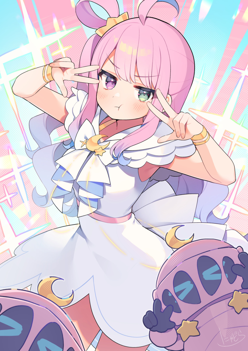 Safebooru - 1girl :t absurdres ahoge armpits back bow bow bracelet ...