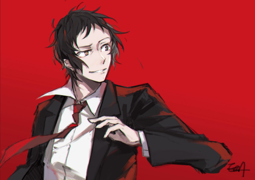 Safebooru - 1boy adachi tooru black hair black jacket brown eyes ...