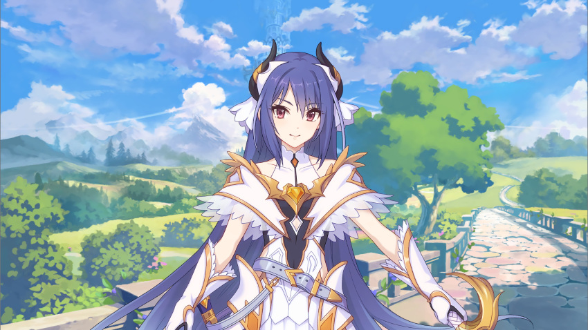 Safebooru - 1girl absurdres belt blue hair breasts closed mouth demon ...