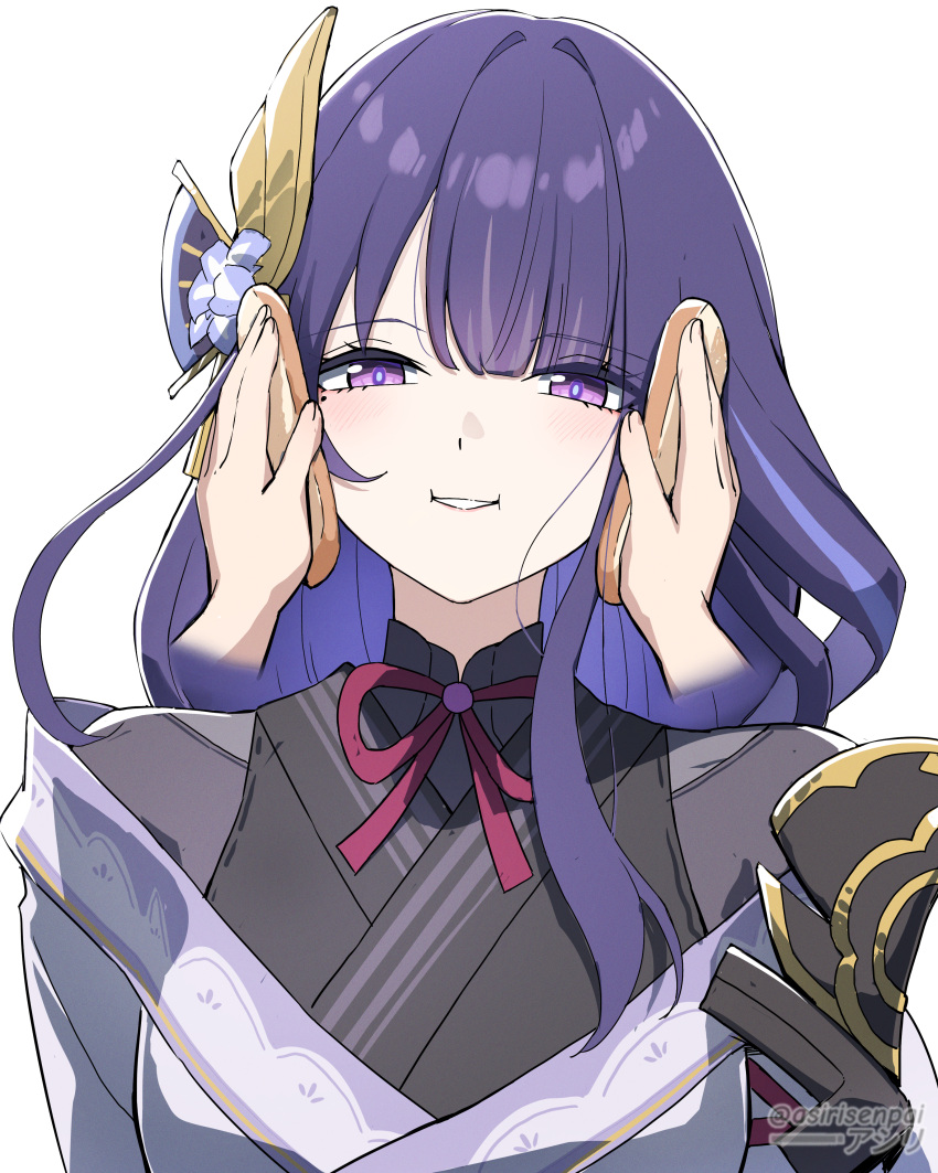 Safebooru - 1girl 1other absurdres adapted costume artist name asiri senpai black shirt blue ...