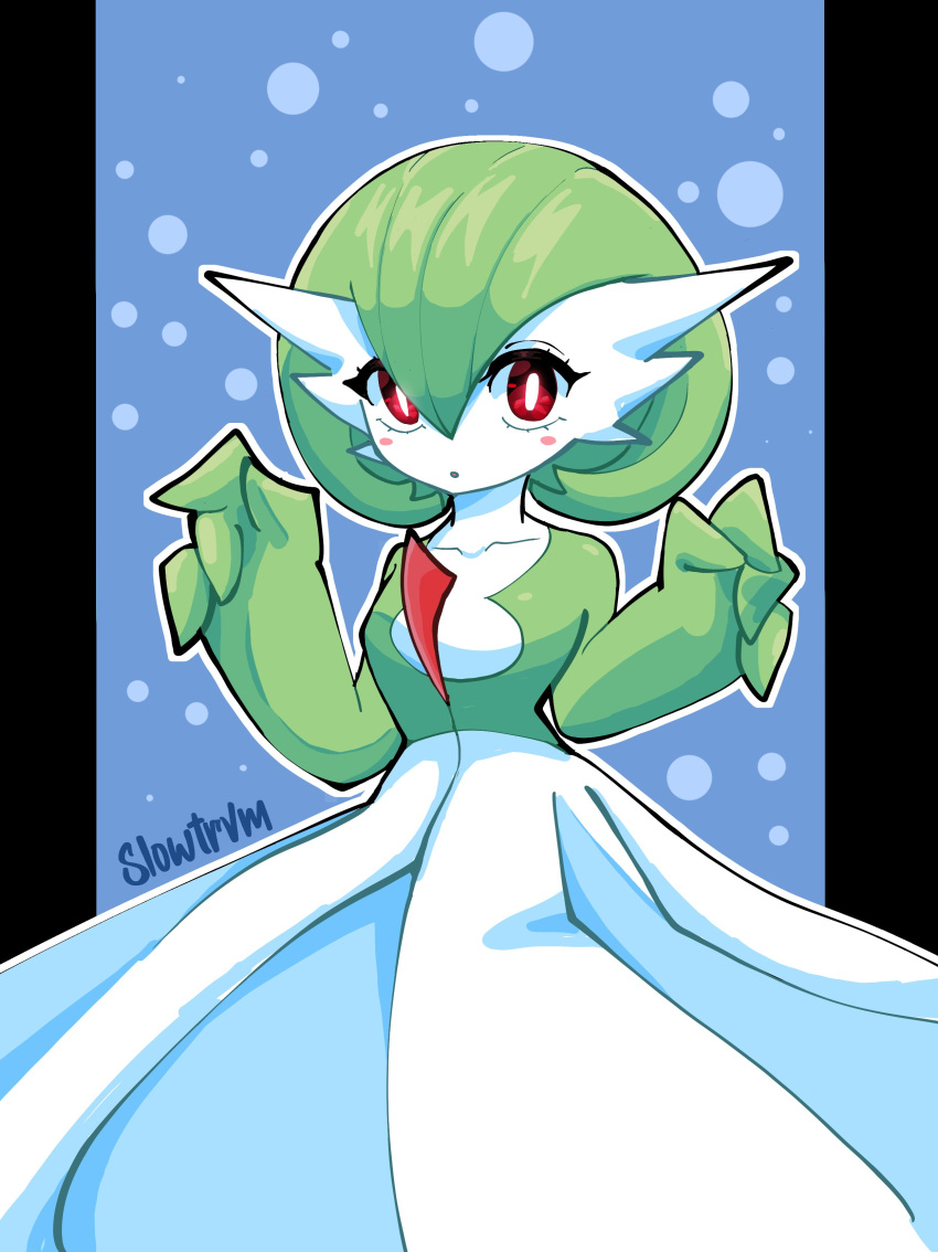 Safebooru - absurdres artist name blue background bob cut colored skin ...