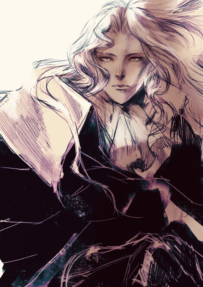 Safebooru - 1boy alucard (castlevania) ascot black coat castlevania ...