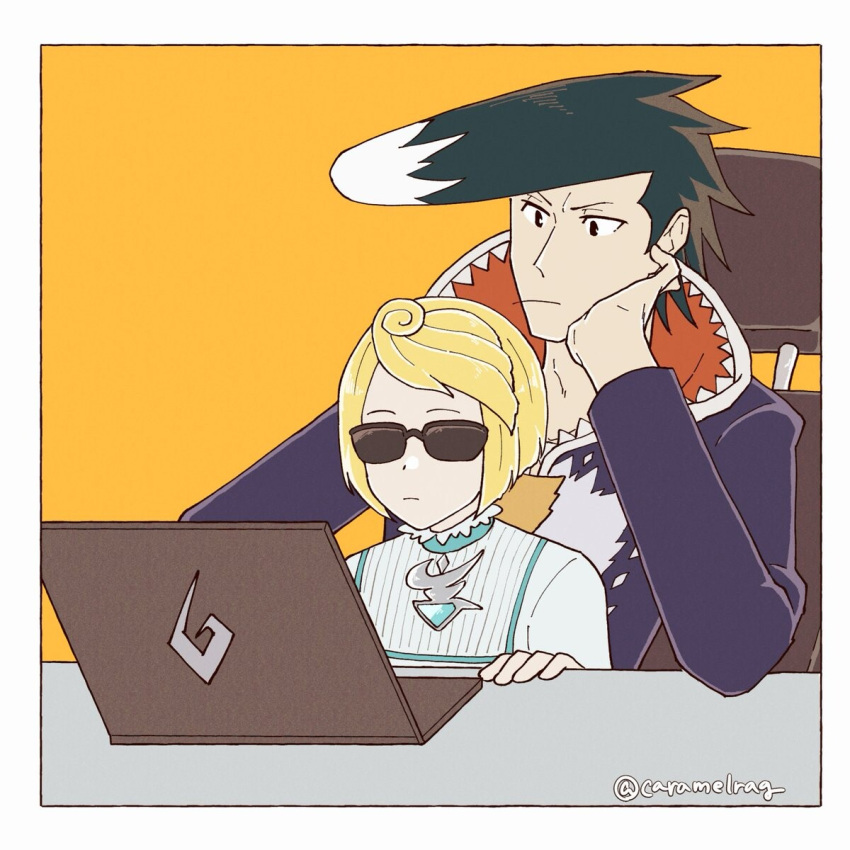 Safebooru - 2boys ace attorney apollo justice: ace attorney black hair blonde hair caramelrag ...