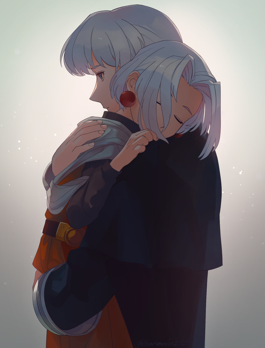 Safebooru - 1boy 1girl affectionate asagi (banzoku210) billy lee black blue eyes brother and ...