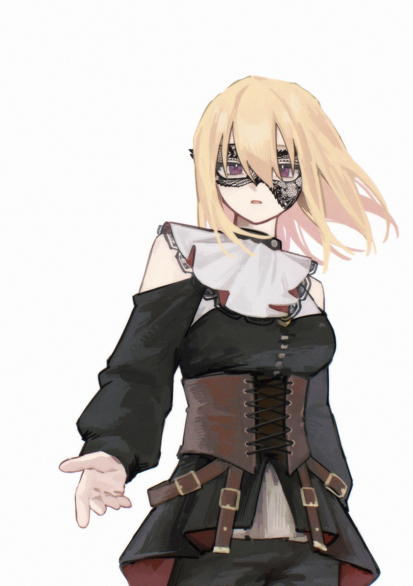 Safebooru - 1girl absurdres bang dream! bang dream! it's mygo!!!!! black dress black mask blonde ...