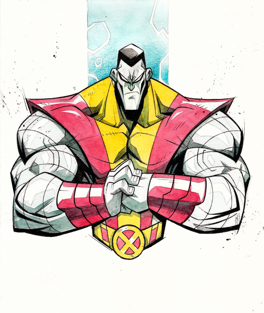 Safebooru - 1boy black hair bodysuit colossus (x-men) fist in hand ...