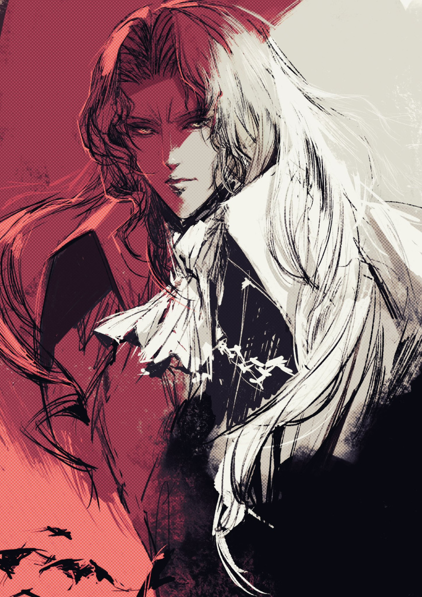 Safebooru - 1boy alucard (castlevania) aristocratic clothes ascot castlevania (series) closed ...