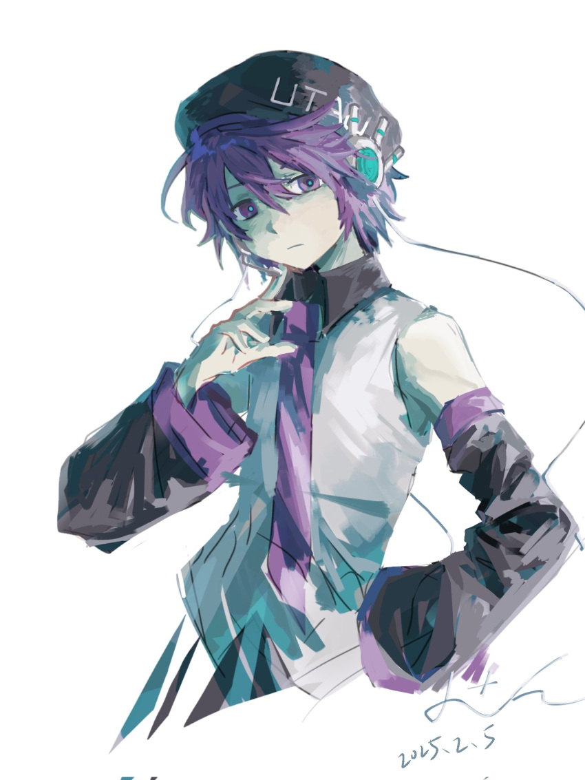 Safebooru - beret birthday black hair black sleeves cable closed mouth ...