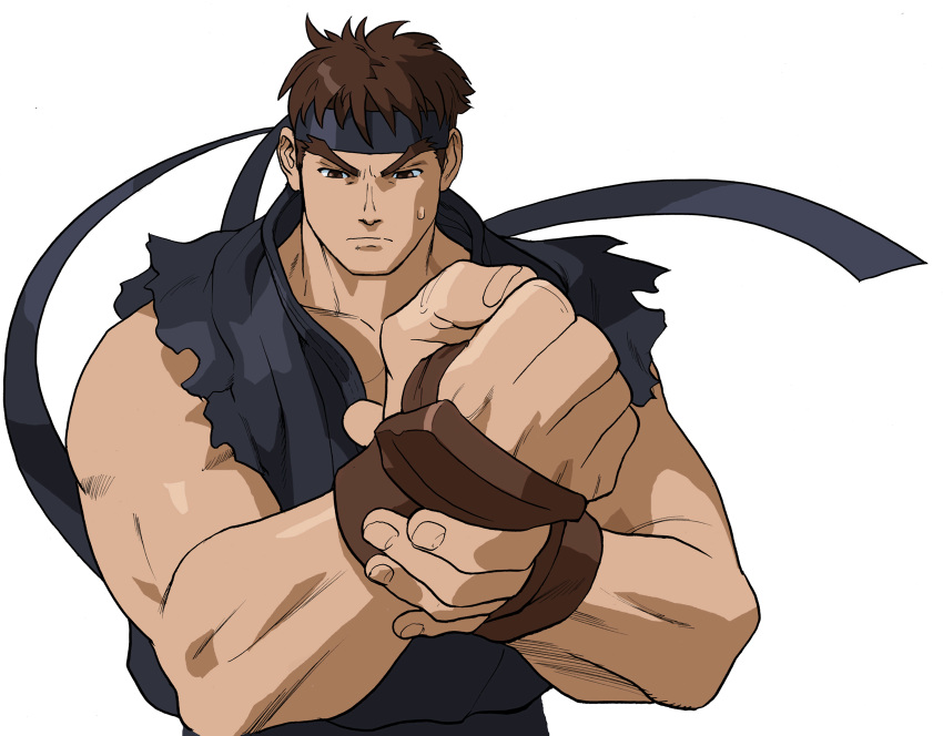 Safebooru - 1boy adjusting clothes adjusting gloves bengus black ...