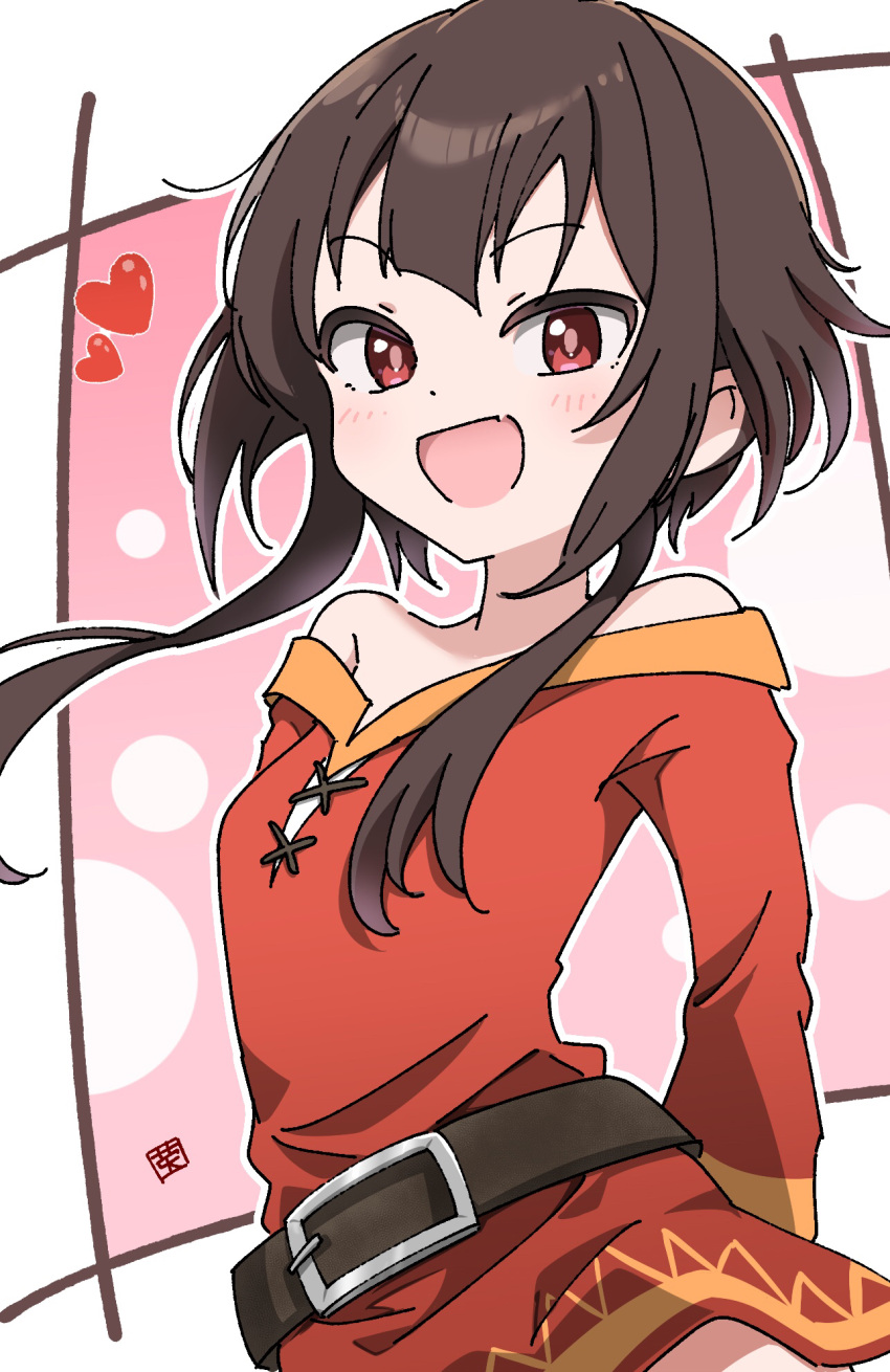 Safebooru - 1girl arms behind back artist name bare shoulders belt ...