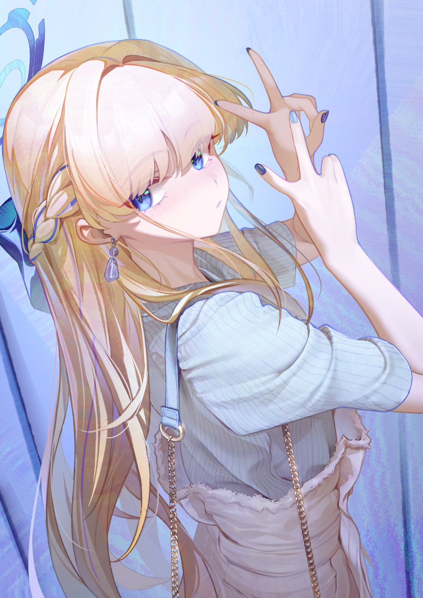 Safebooru - 1girl absurdres alternate costume blonde hair blue archive ...