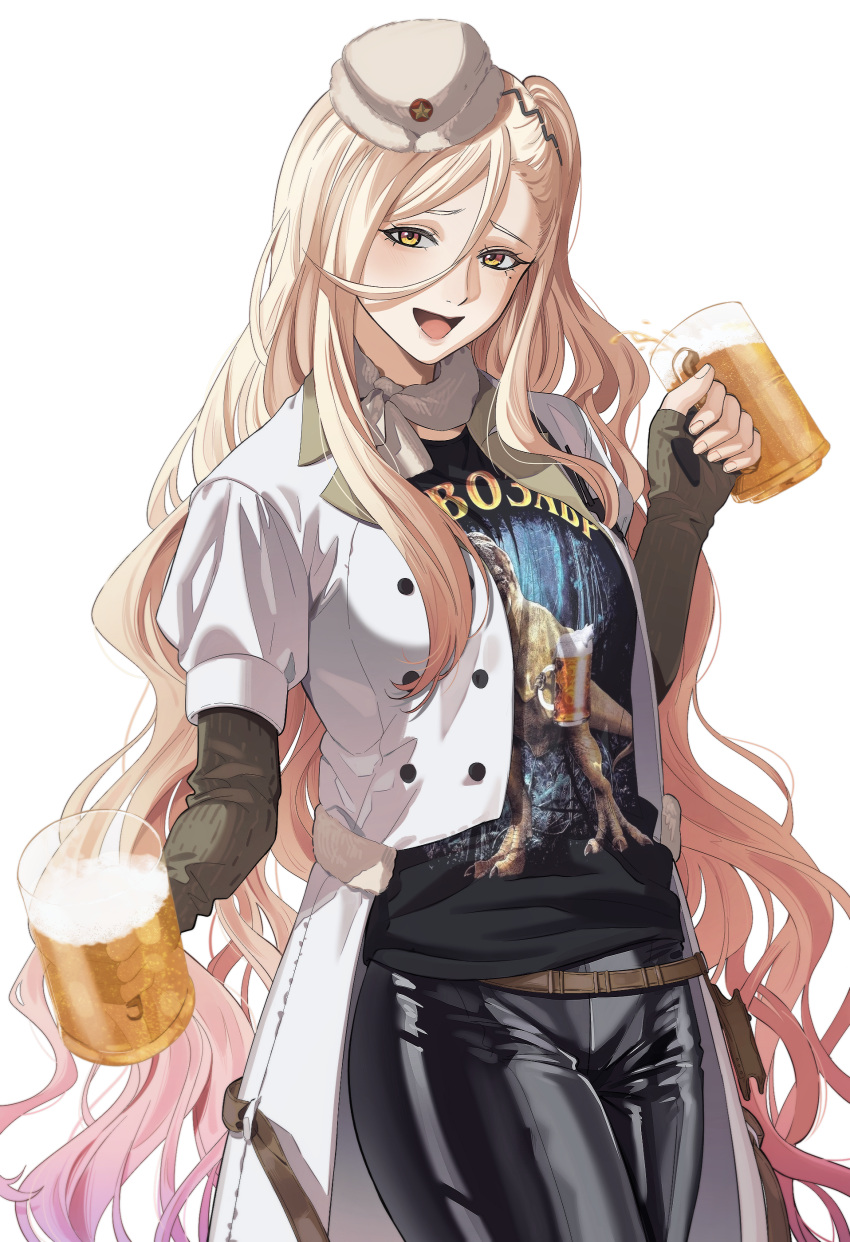 Safebooru - 1girl a-91 (girls' frontline) absurdres alcohol alpha transparency beer beer mug ...