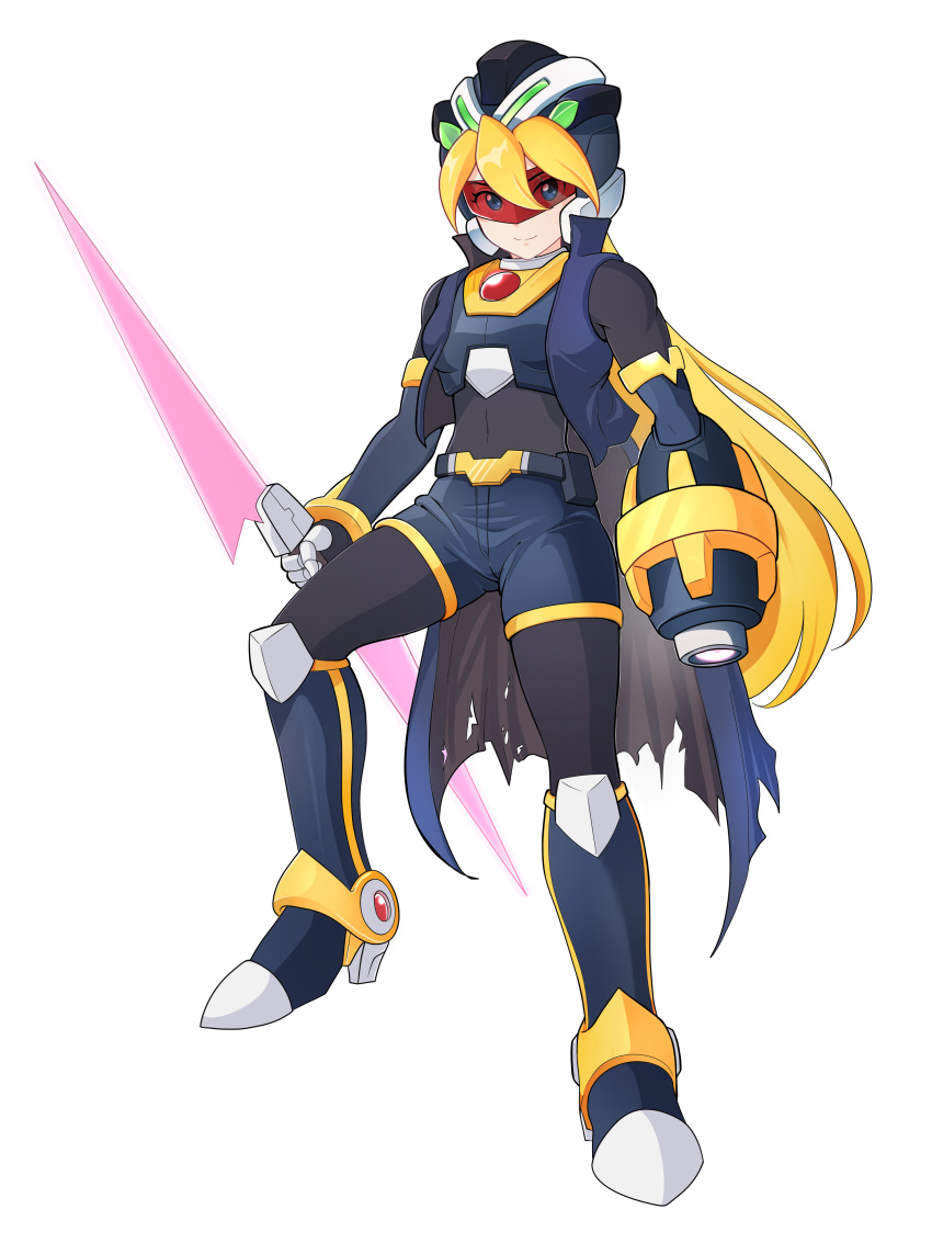 Safebooru - 1girl absurdres alternate costume alternate hairstyle arm cannon armor armored boots ...
