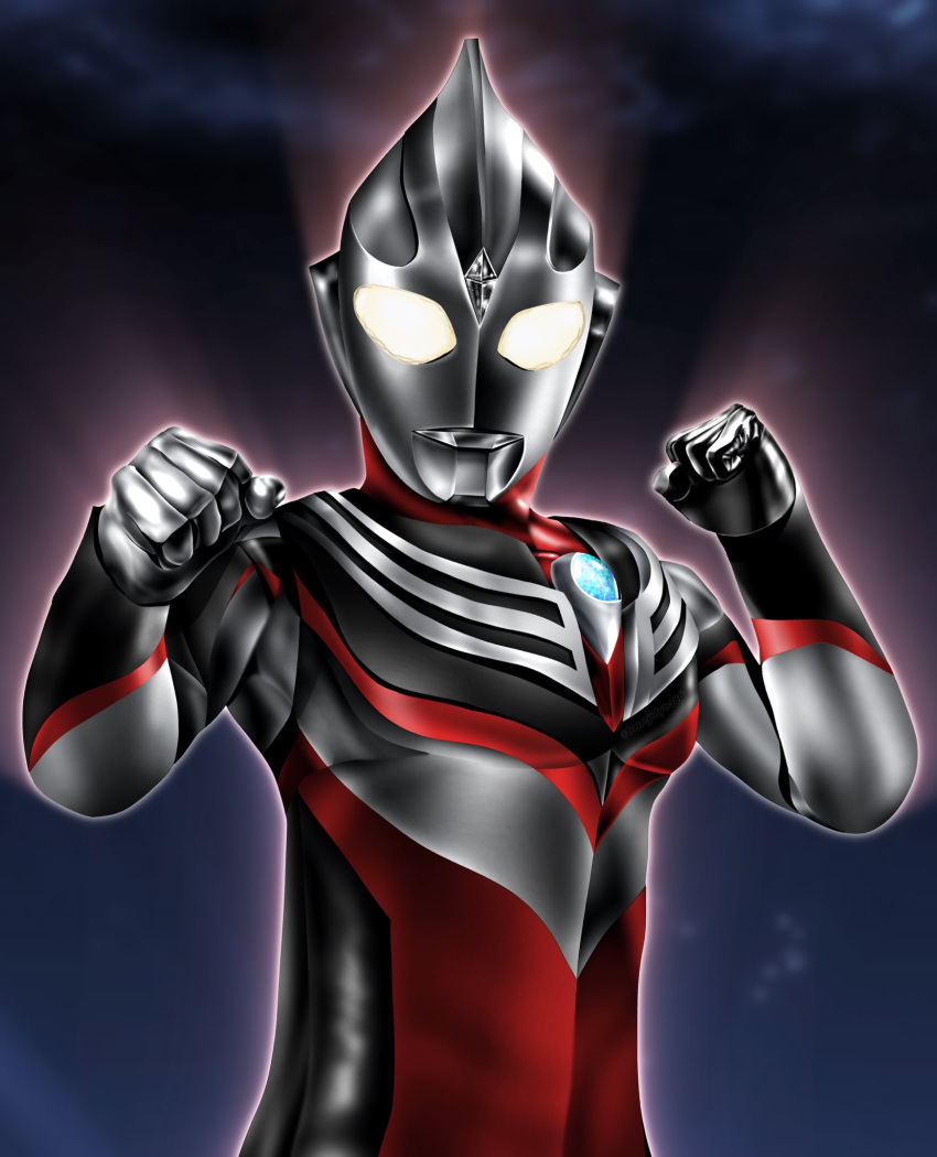 Safebooru - 1boy alien armor black background black skin blue ...