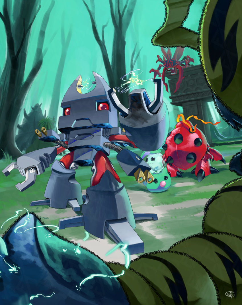 Safebooru - absurdres bug digimon digimon (creature) electricity enrike ...