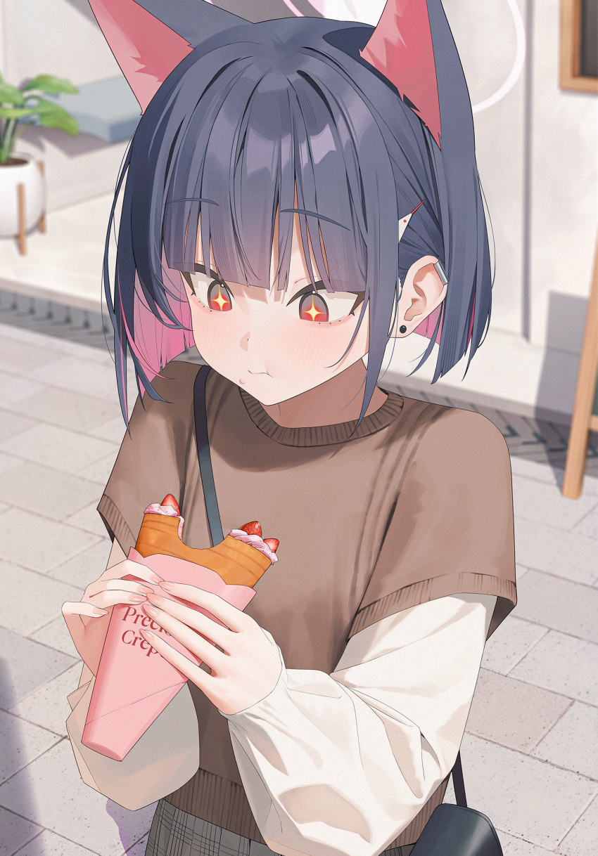 Safebooru - + + 1girl alternate costume animal ears aya (lezon) bag black bag blue archive blunt ...