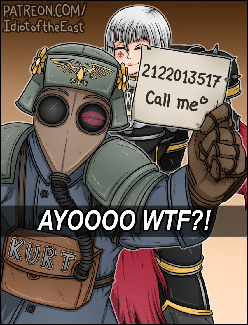 Safebooru 1boy 1girl Adepta Sororitas Armor Artist Name Astra 2378