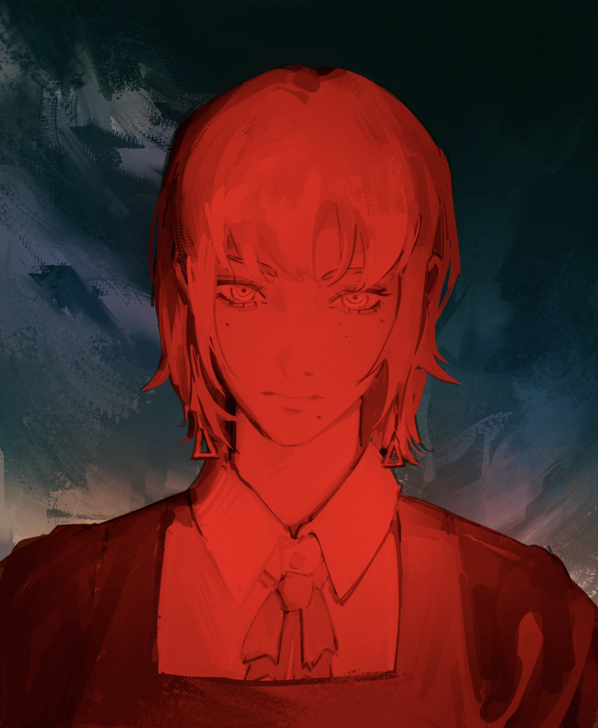 Safebooru - 1girl chainsaw man closed mouth collared shirt earrings ...