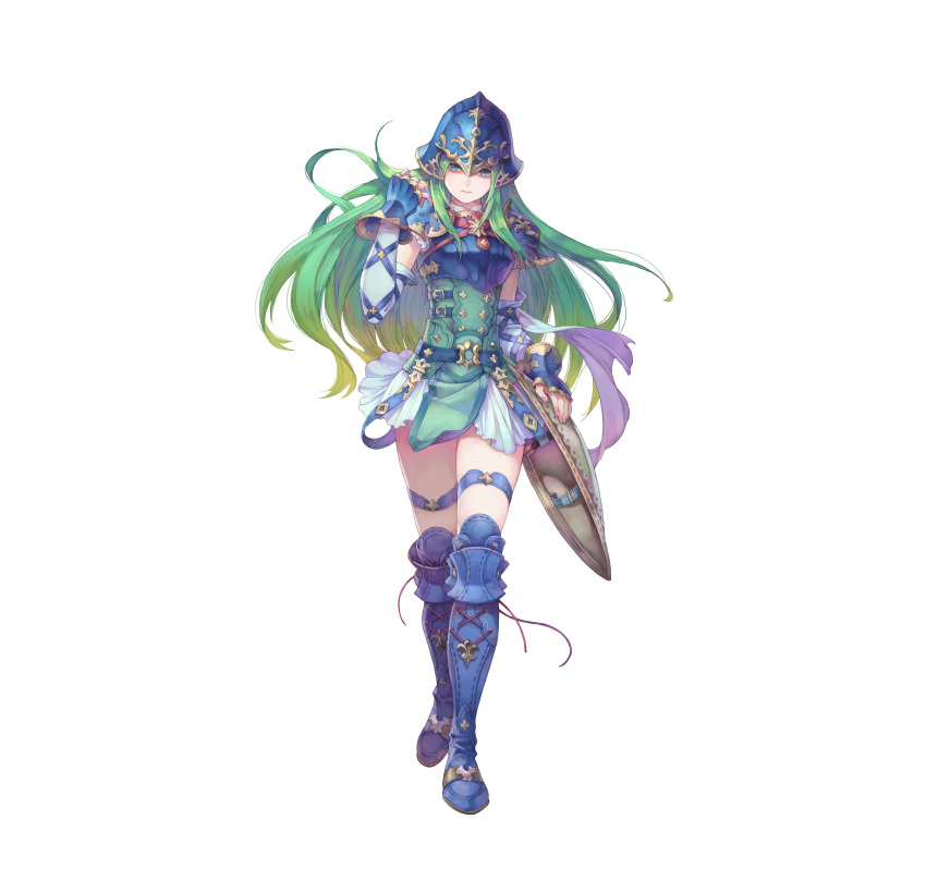 Safebooru - 1girl absurdres all fours armor belt blue eyes breastplate detached sleeves fire ...