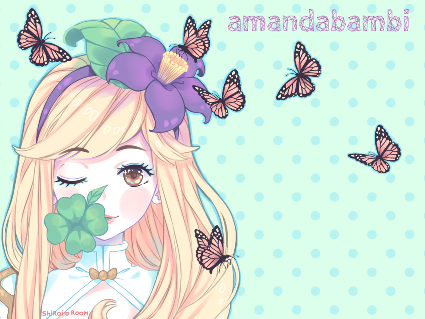 Safebooru - arch bishop (ragnarok online) blonde hair brown eyes bug butterfly commentary ...
