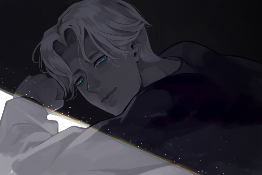 Safebooru - 1boy blue eyes closed mouth half-closed eyes johan liebert ...