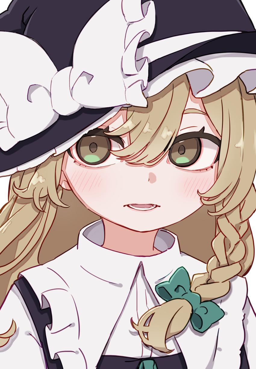 Safebooru - 1girl absurdres black hat black vest blonde hair bow collared shirt commentary ...