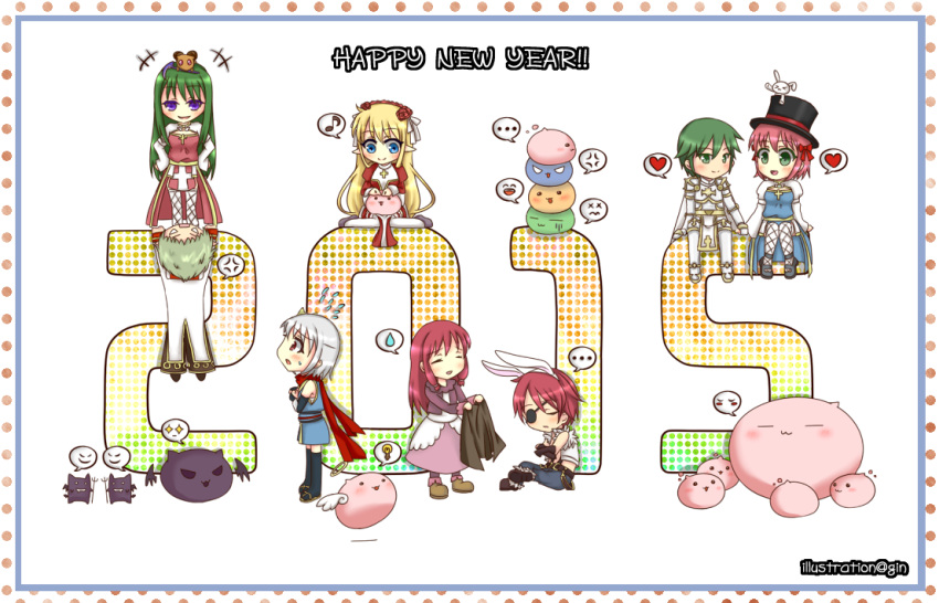 Safebooru - +++ ... 2015 3boys 5girls :3 angeling anger vein animal ...