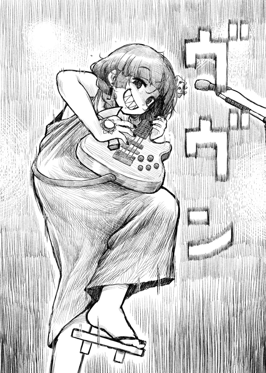 Safebooru - 1girl bachi bass guitar bocchi the rock! braid commentary ...