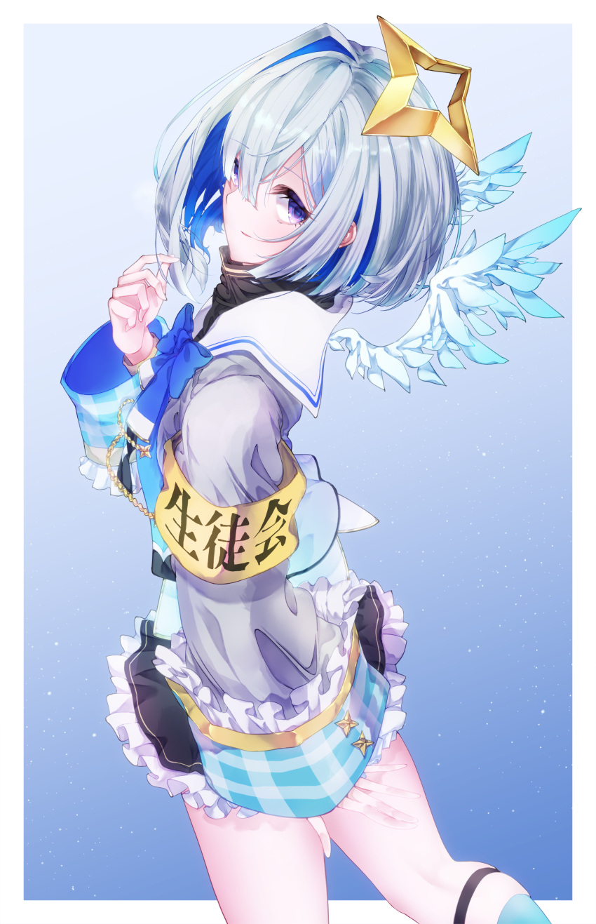 Safebooru - 1girl absurdres amane kanata amane kanata (1st costume) angel angel wings armband ...