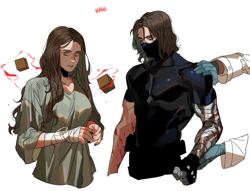 Safebooru - 1boy 1girl 2others absurdres artist name avengers: age of ...