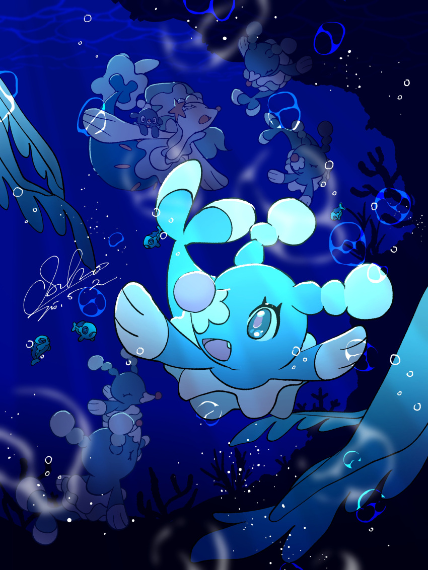 Safebooru - absurdres air bubble brionne bubble evolutionary line ...