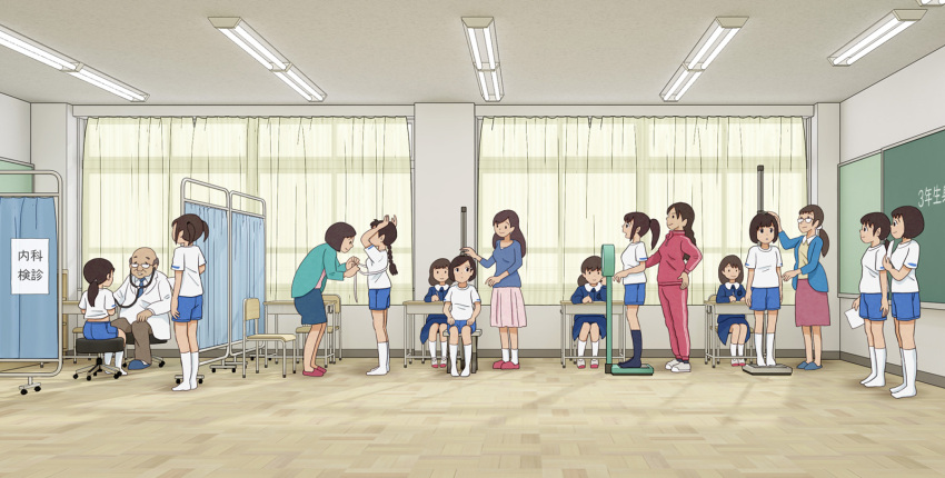 Safebooru - 6+girls child doctor examination indoors kiyo (kyokyo1220 ...