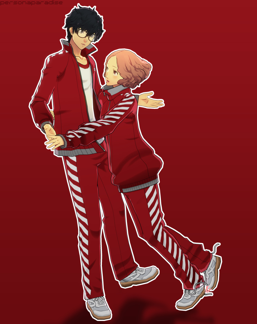 Safebooru - 1boy 1girl absurdres amamiya ren black hair blush fluffy ...