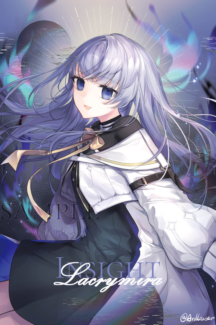 Safebooru - 1girl absurdres anllouser arcaea black dress black ...