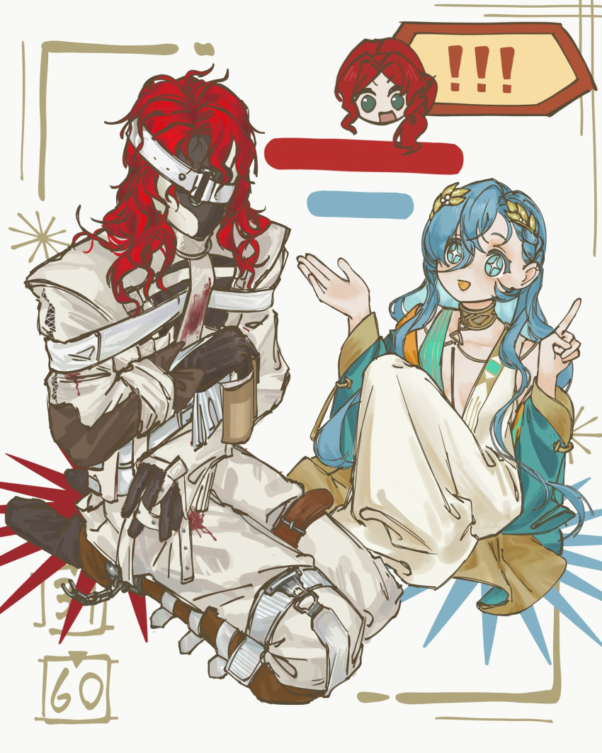 Safebooru - ! !! + + 1boy 2girls 37 (reverse:1999) :d aleph (reverse ...