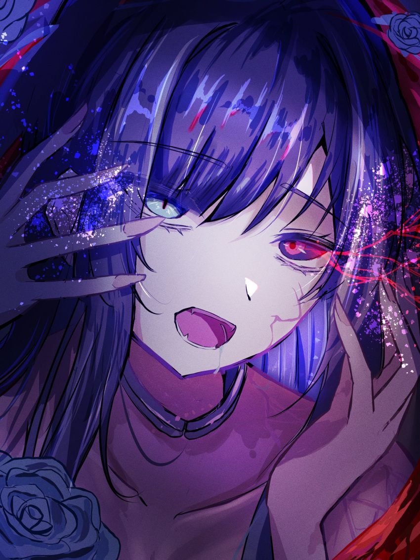 Safebooru - 1girl ado (utaite) blue eyes blue hair chando (ado ...