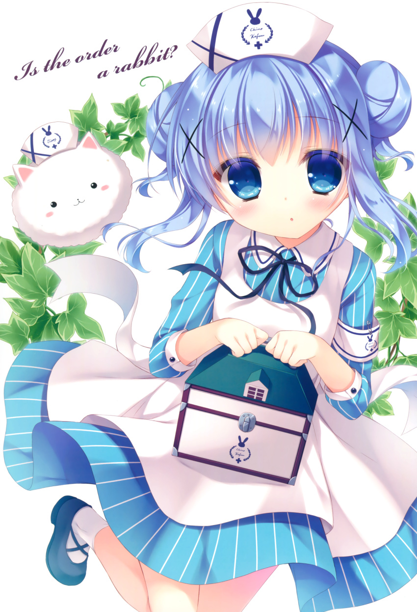 Safebooru - 1girl absurdres armband blue eyes blue hair blush copyright ...